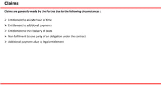 Ppt on fidic claims | PPTX
