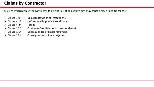 Ppt on fidic claims | PPTX