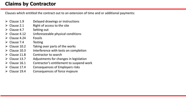 Ppt on fidic claims | PPTX