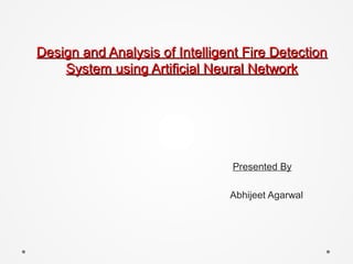 Fire Detection by Artificial Neural Network | ODP