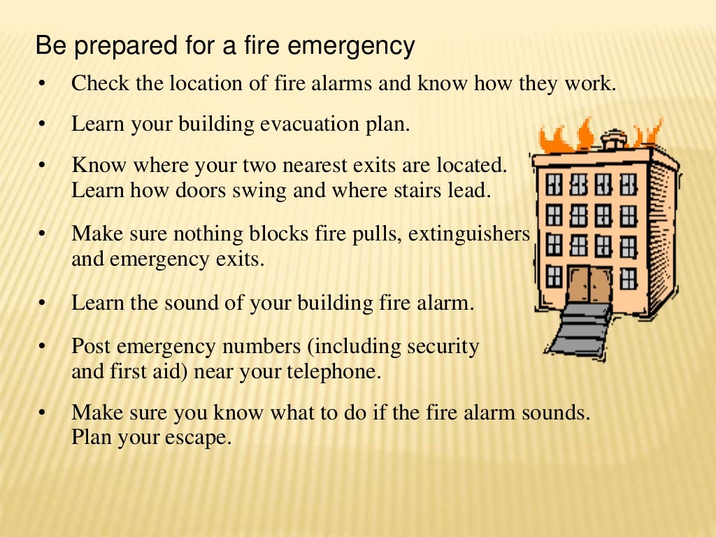 Ppt on fire safety