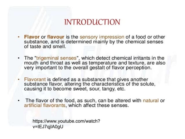 ppt on flavors and fragrances its types | PPT