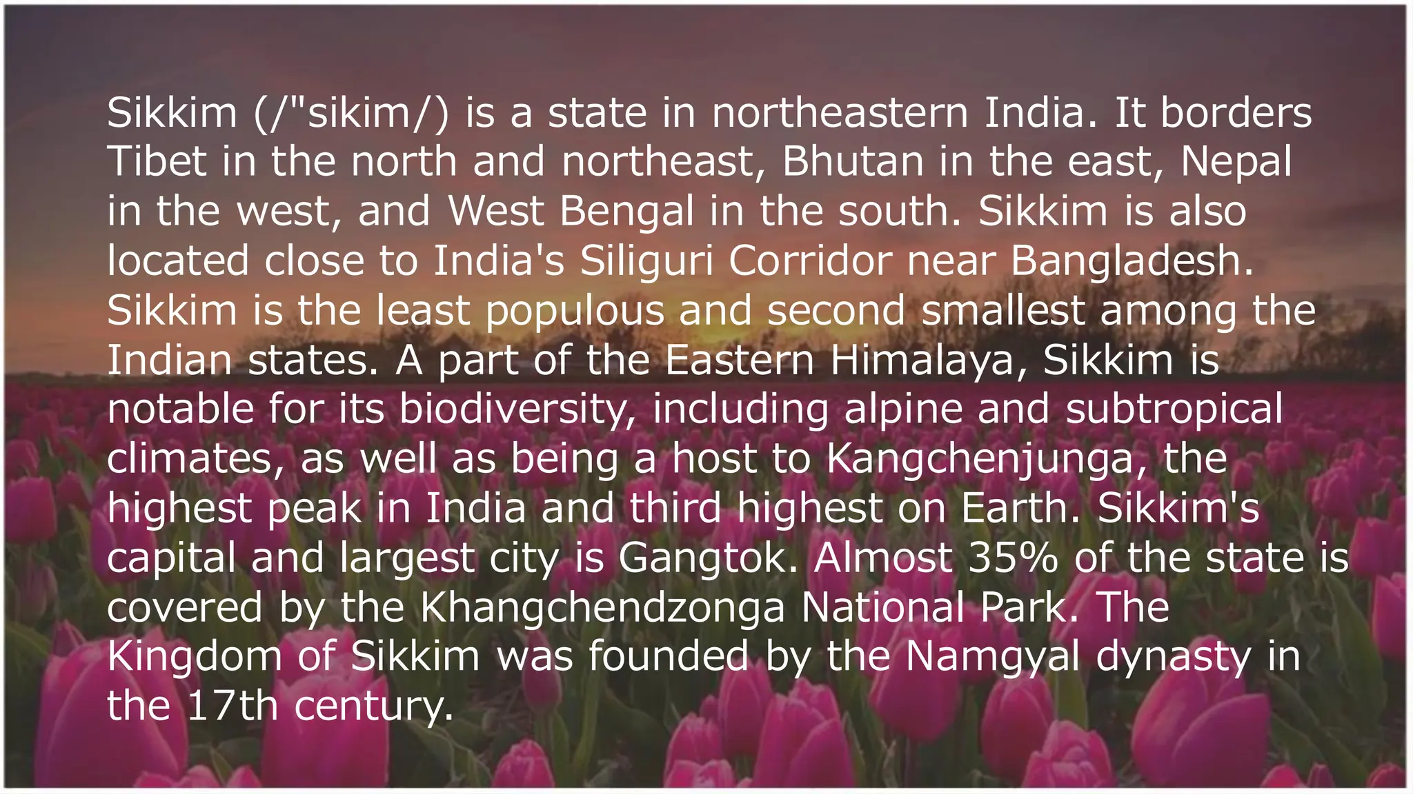 Ppt on flora and fauna of sikkim class X | PDF