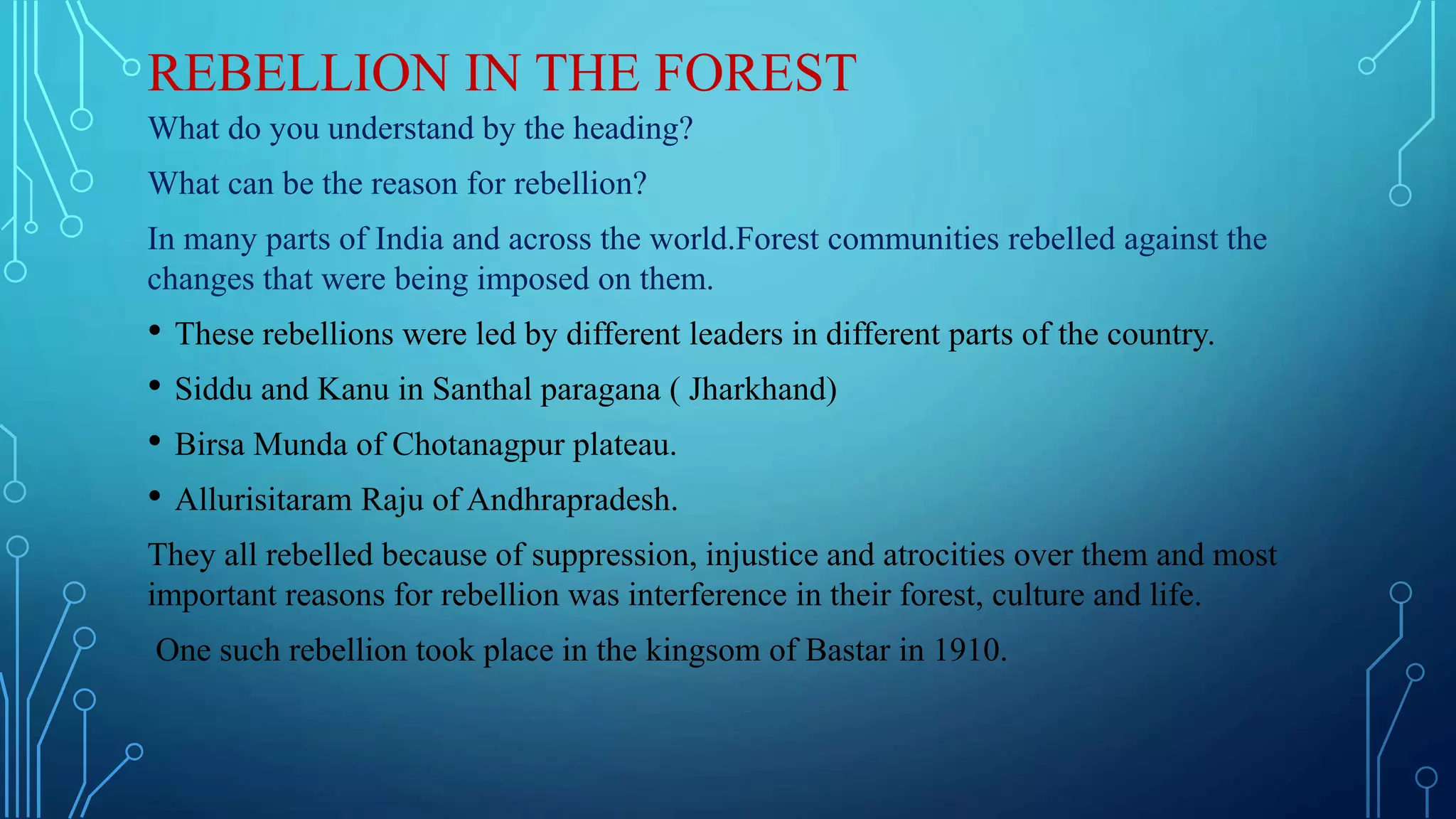 PPT on forest society and colonialism full lesson | PPTX