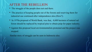 PPT on forest society and colonialism full lesson | PPTX