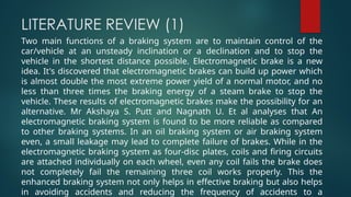 ppt on friction less braking system with literature review .pptx