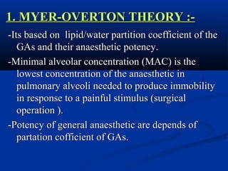 Power Point Presentation On General Anaesthetics Medication | PPT