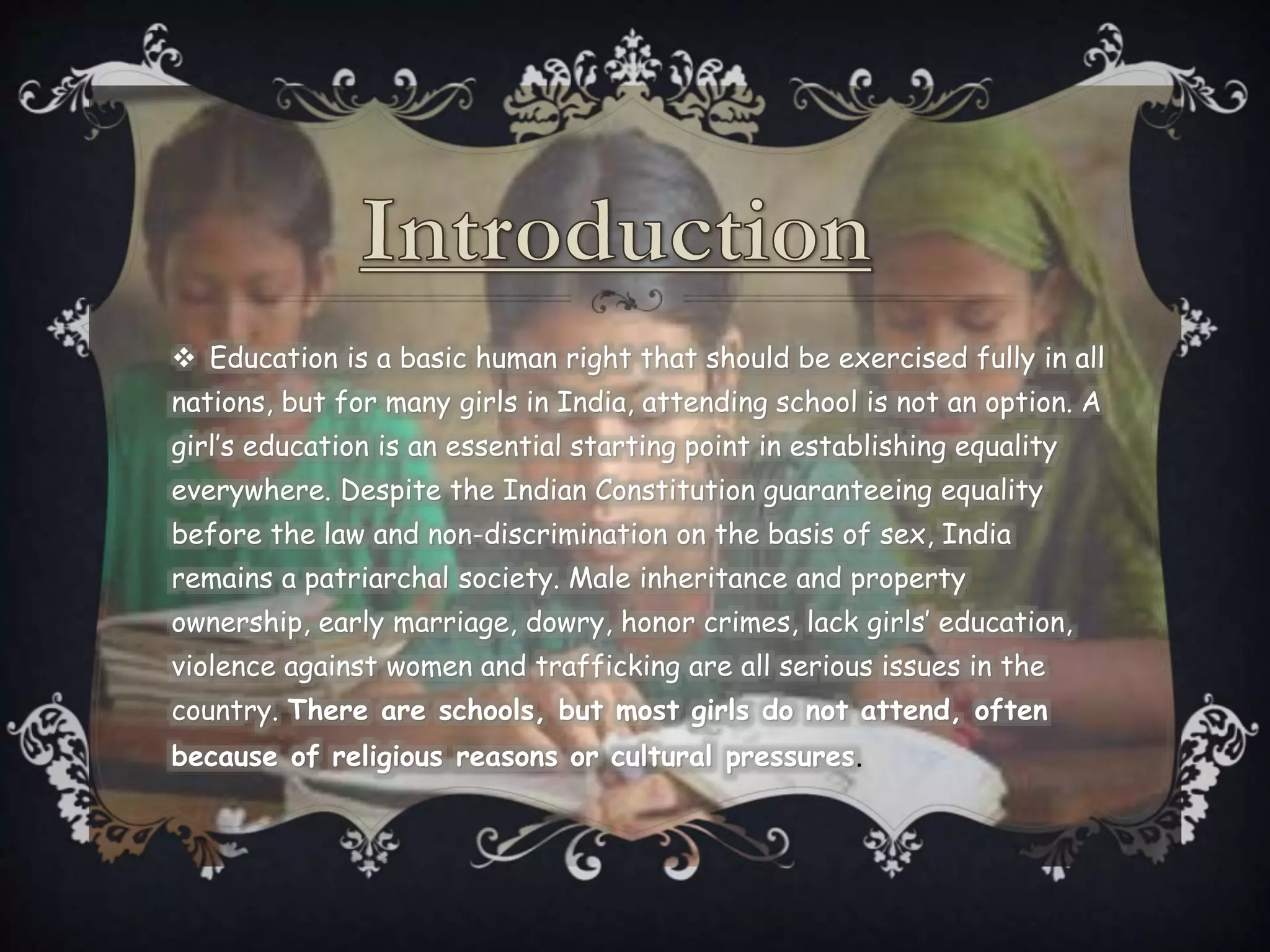 GIRL EDUCATION - PPT | PPTX