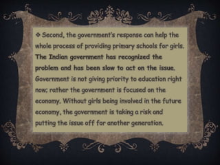 GIRL EDUCATION - PPT | PPTX