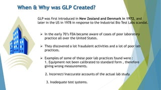 PPT ON GOOD LABORATORY PRACTICES (GLP) | PPTX