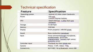 Ppt on Google glass | PPTX