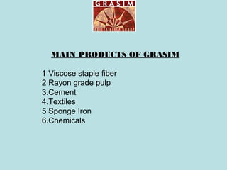 Ppt on grasim industries | PPT