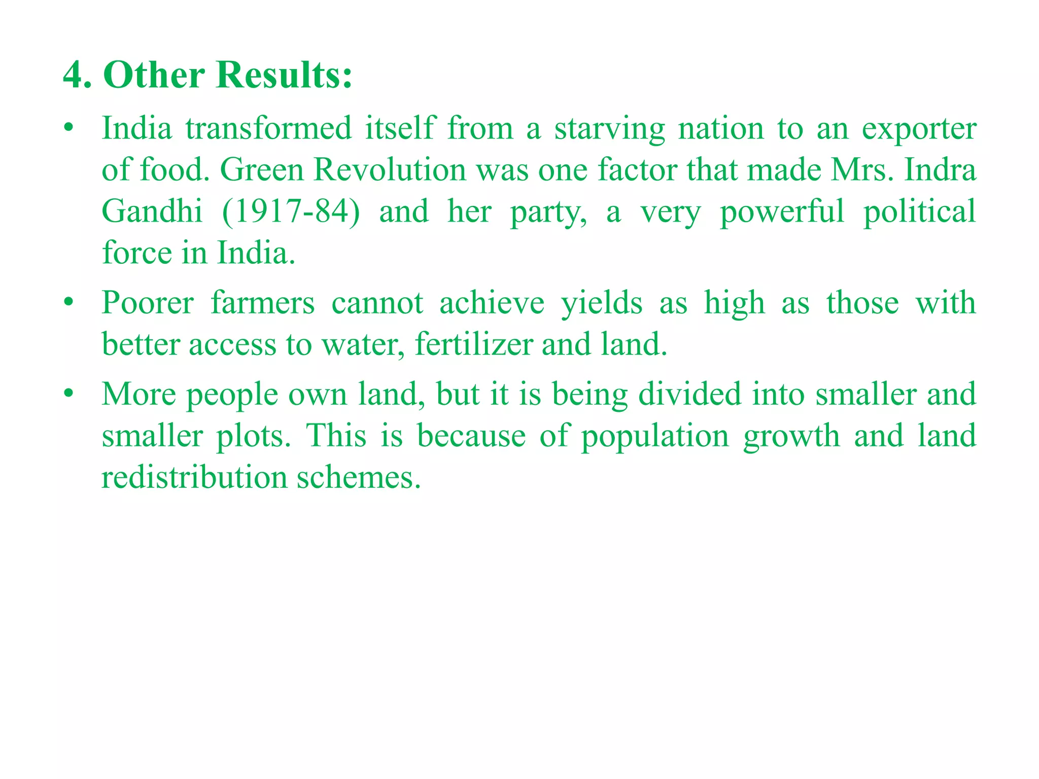 Green revolution India | PPTX