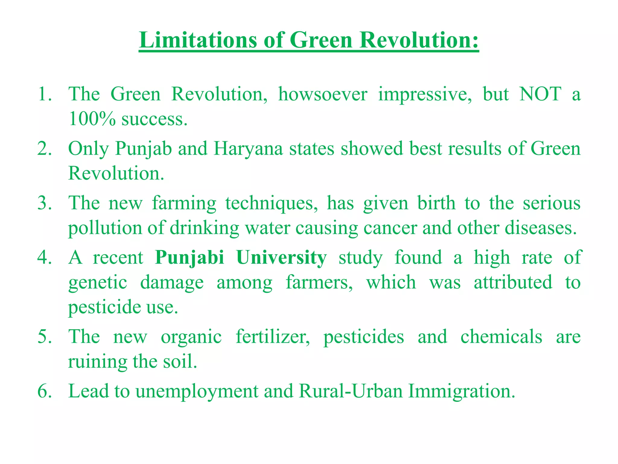 Green revolution India | PPTX