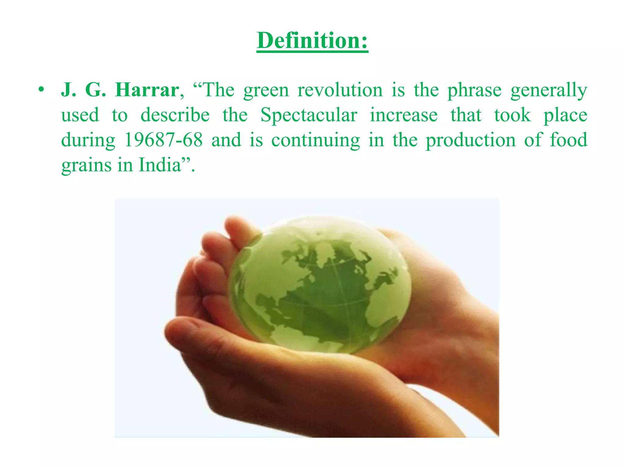 Green revolution India | PPTX