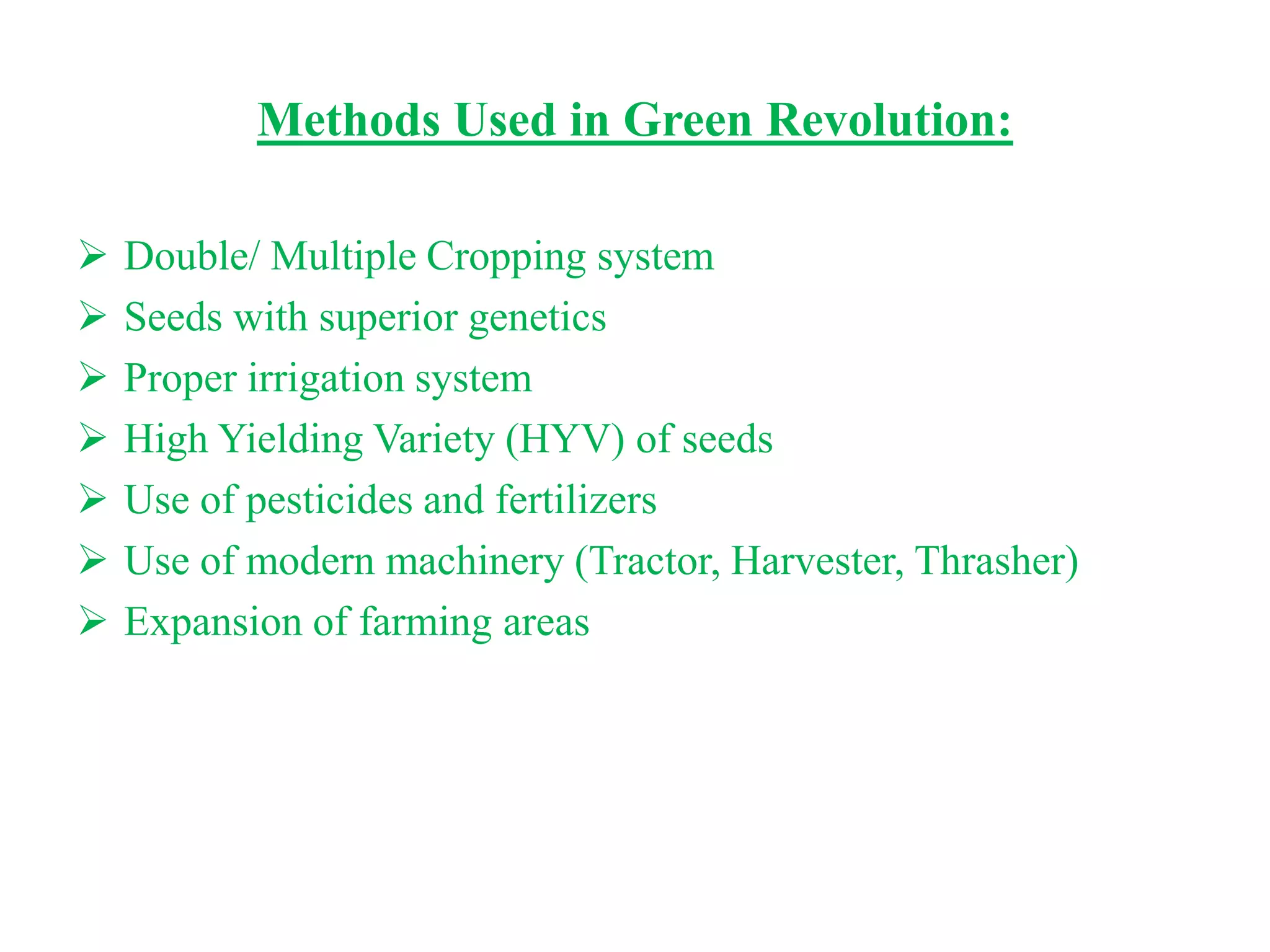Green revolution India | PPTX