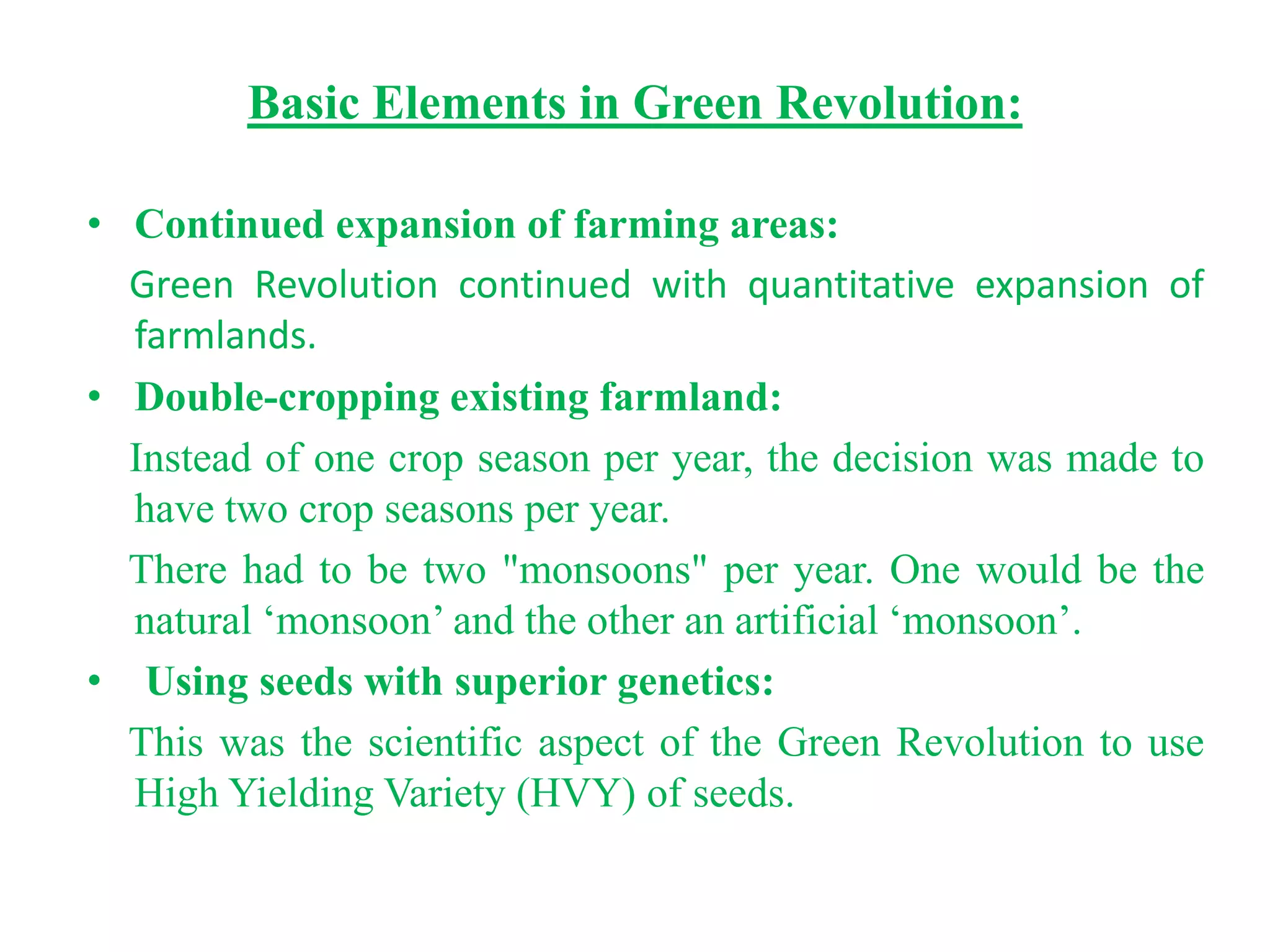 Green revolution India | PPTX
