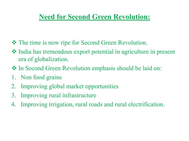 Green revolution India | PPTX