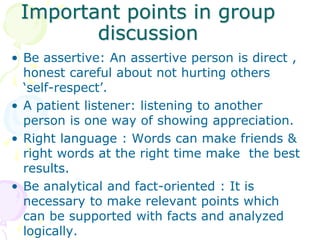 ppt on group discussion | PPT