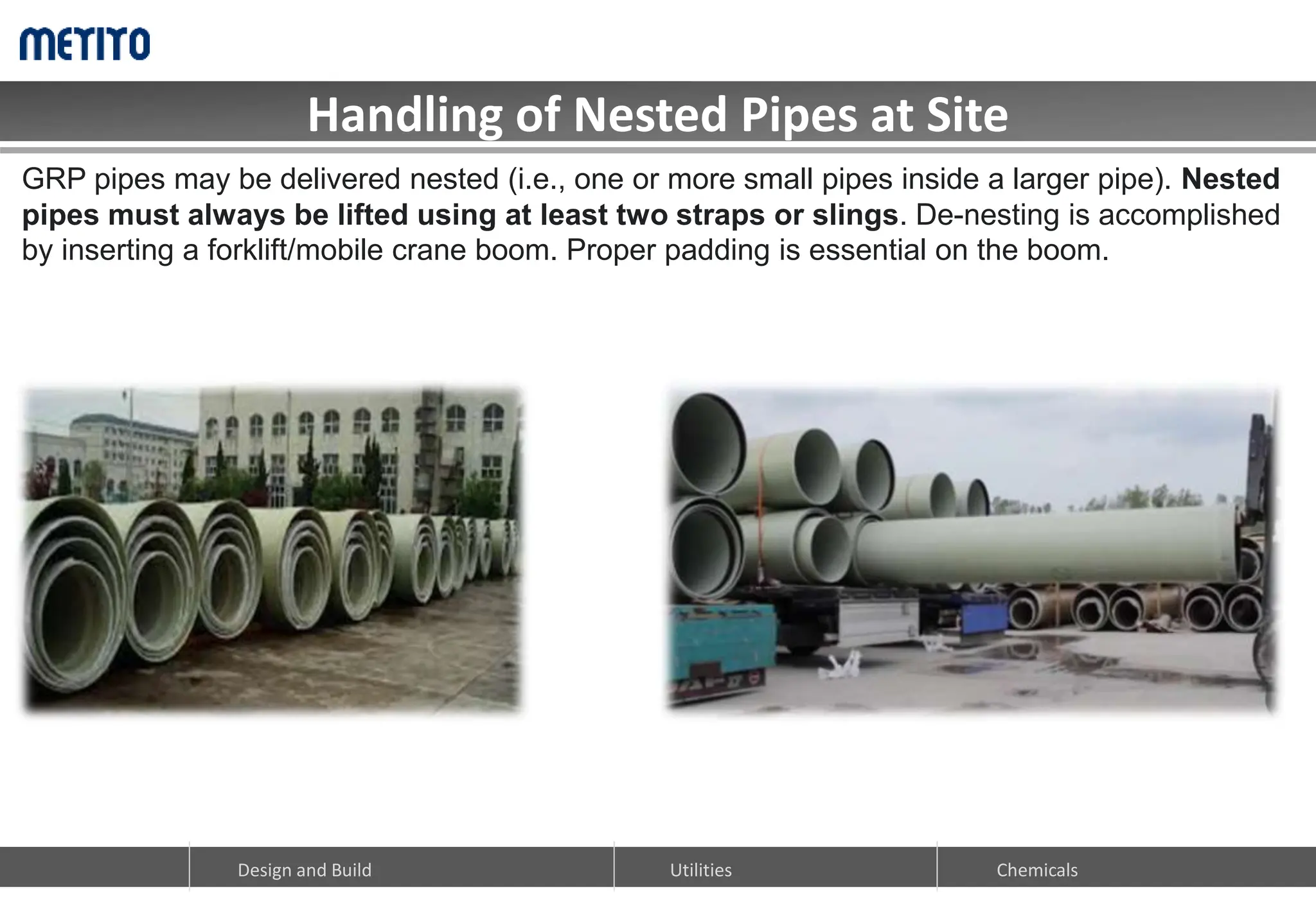 PPT on GRP pipes and Fittings - manufacturing and testing | PPTX