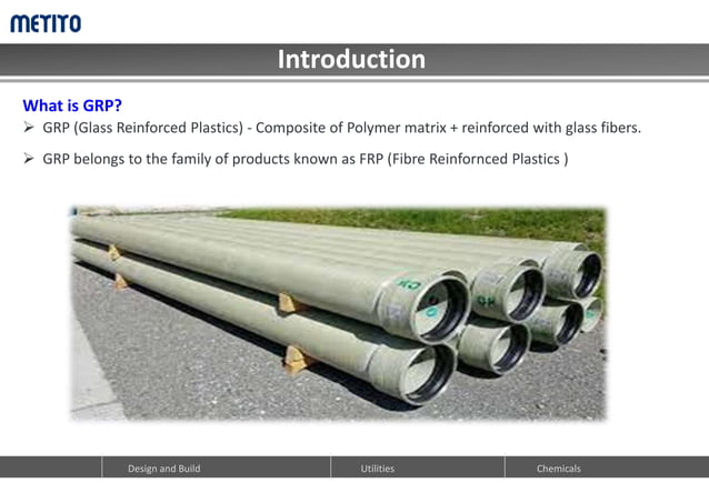 PPT on GRP pipes and Fittings - manufacturing and testing | PPTX