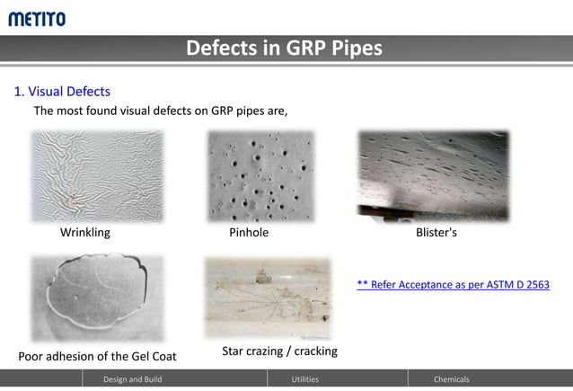 PPT on GRP pipes and fittings - manufacturing and testing | PPTX
