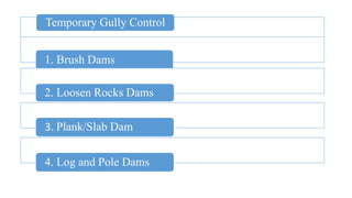 Presentation of Gully Erosion control measurements | PPTX