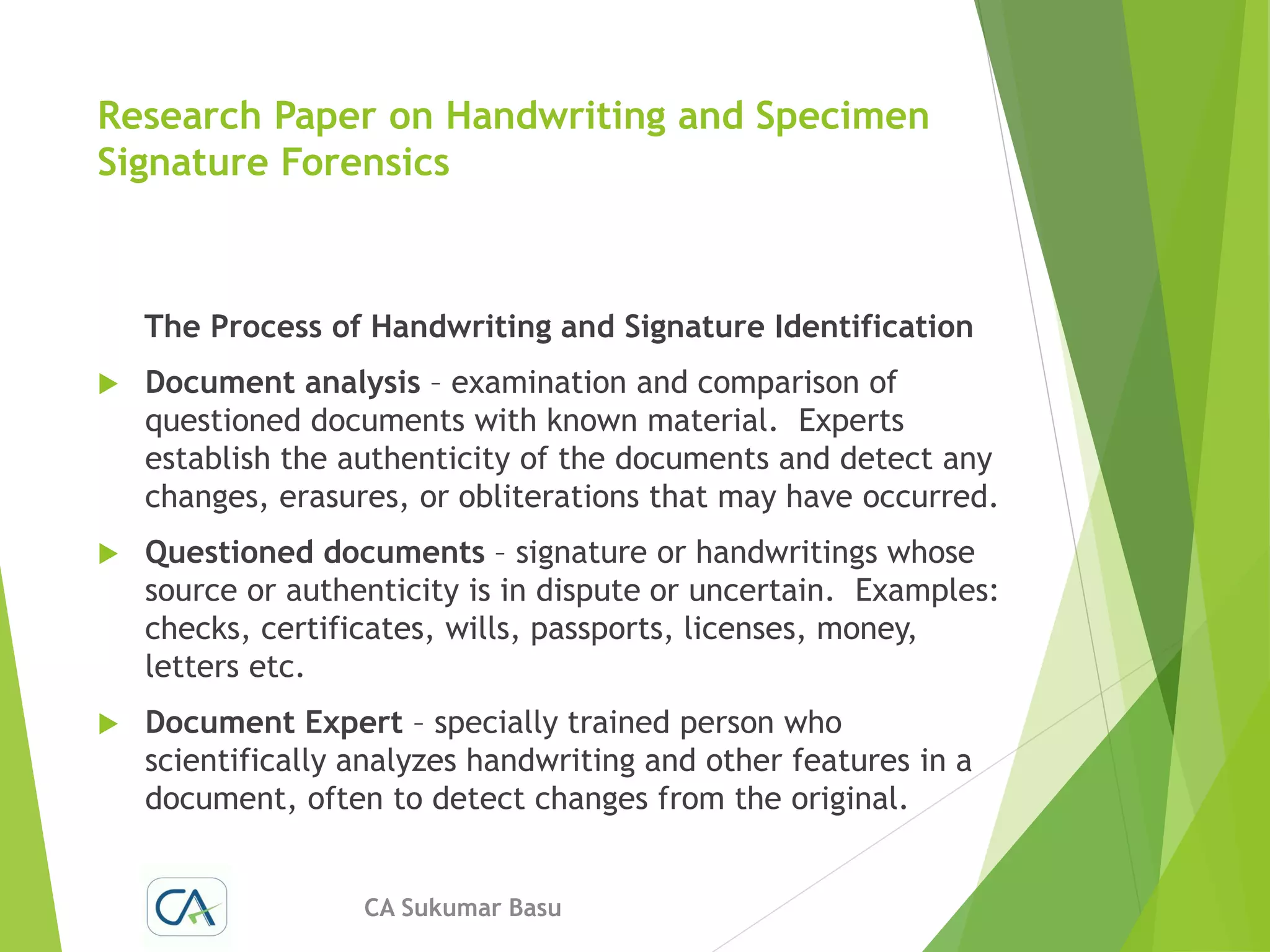 PPT on Handwriting and Specimen Signature Forensics.pptx