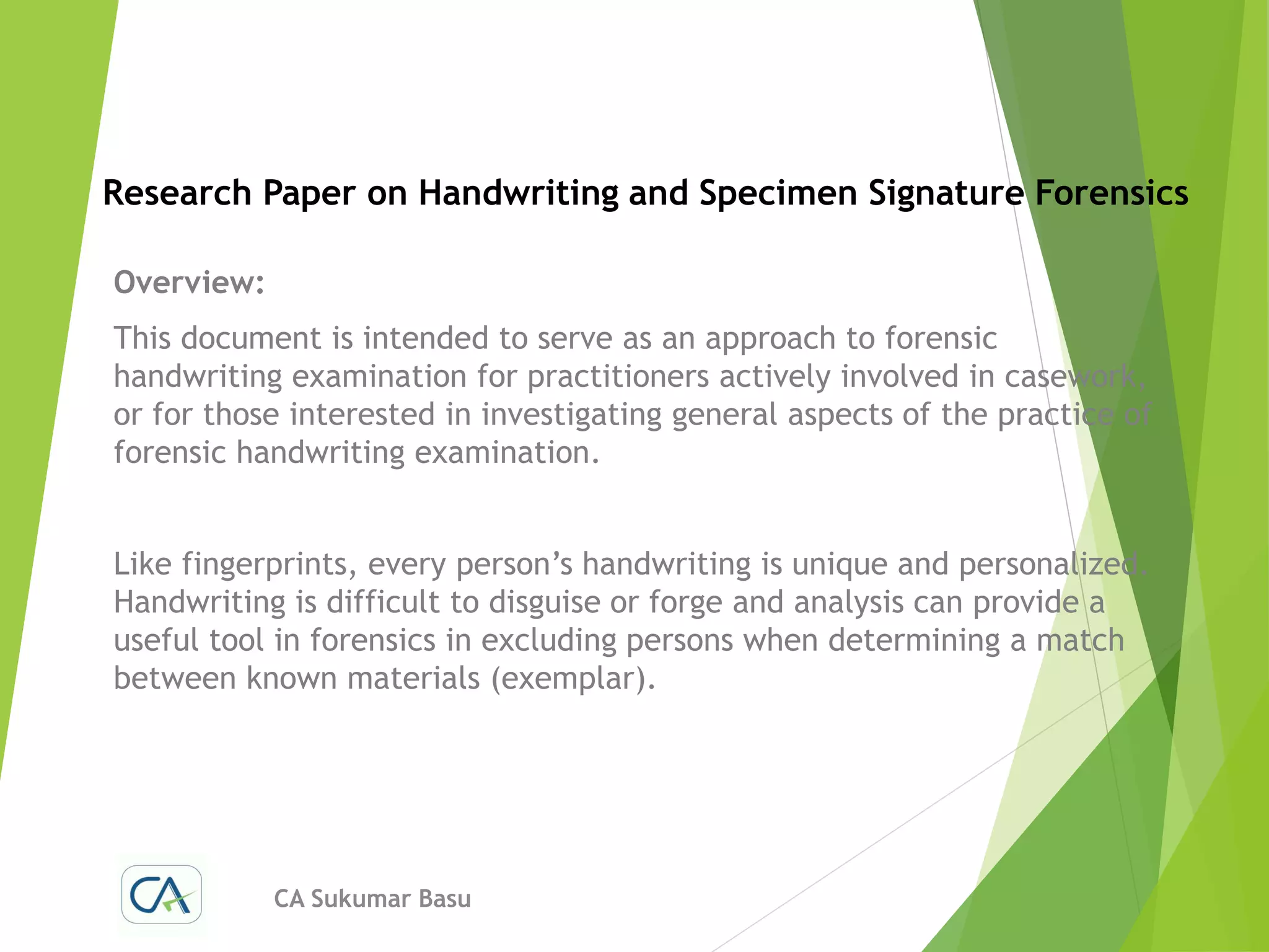 PPT on Handwriting and Specimen Signature Forensics.pptx
