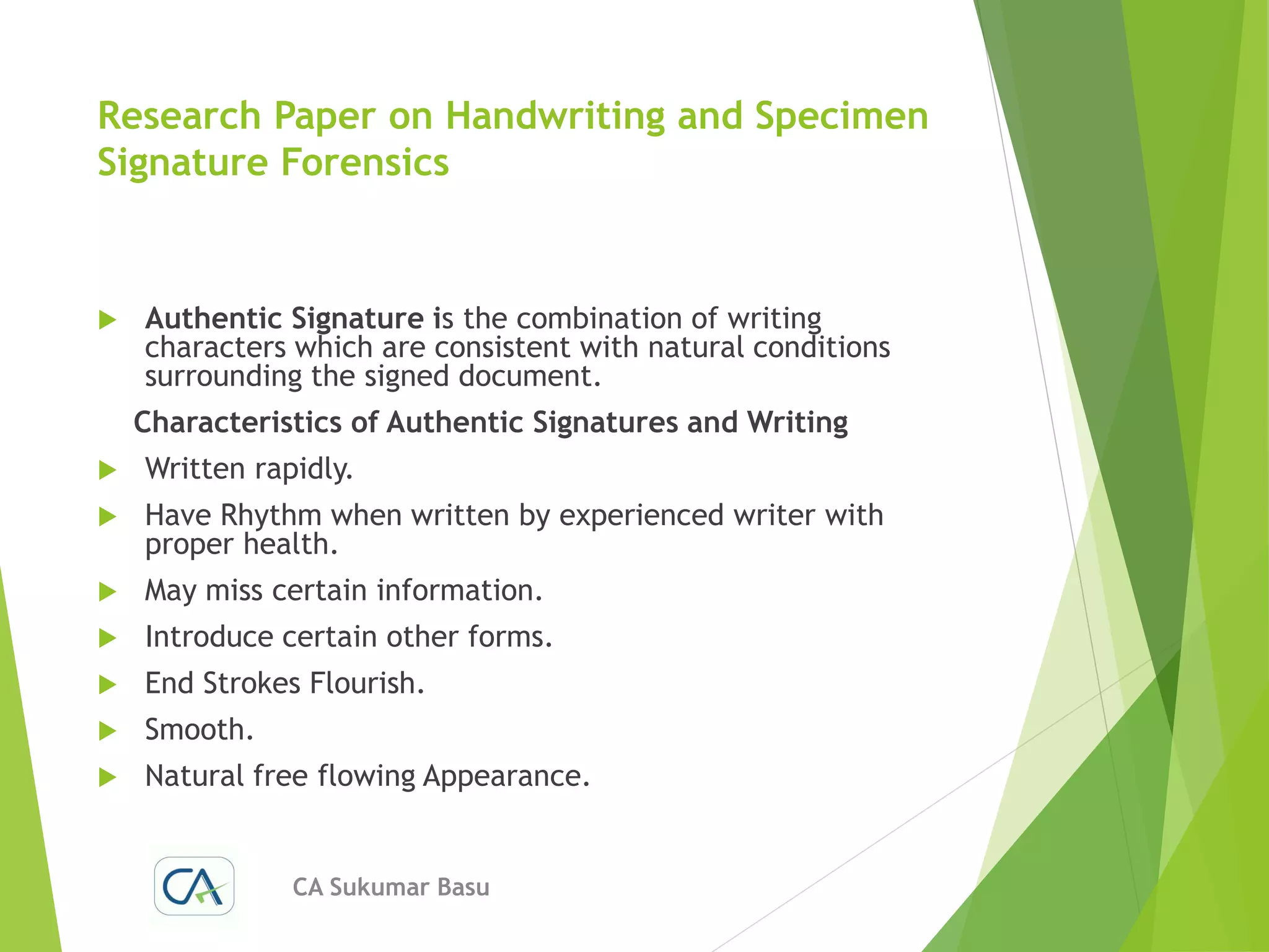 PPT on Handwriting and Specimen Signature Forensics.pptx