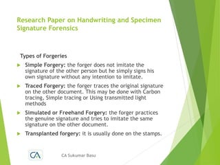 PPT on Handwriting and Specimen Signature Forensics.pptx