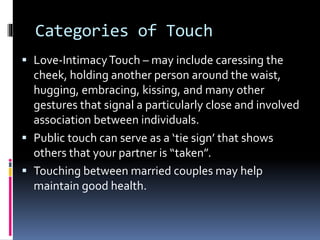 Haptics- Non verbal communication | PPTX