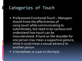 Non Verbal Communication Touch