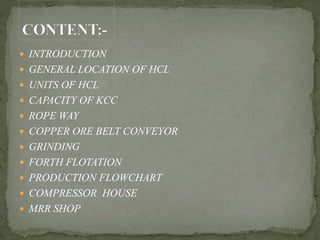 Ppt on hcl copper by Er. anup soni(9602069144) | PPTX