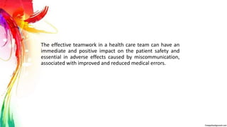 health team, concept, classification | PPTX