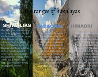 ppt on himalayas and island for students of primary wing | PPT | Free Download