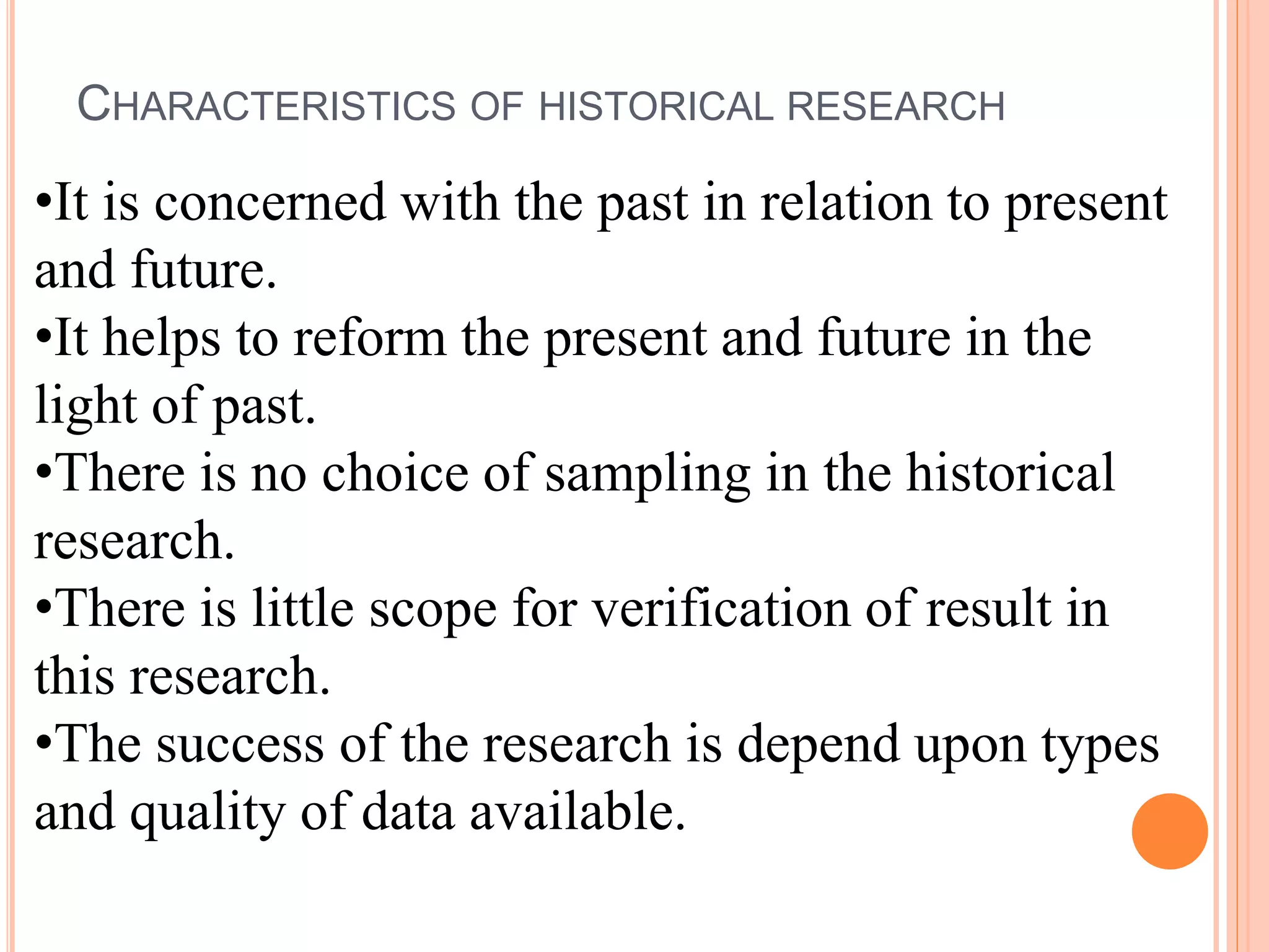 Ppt on historical research | PPTX