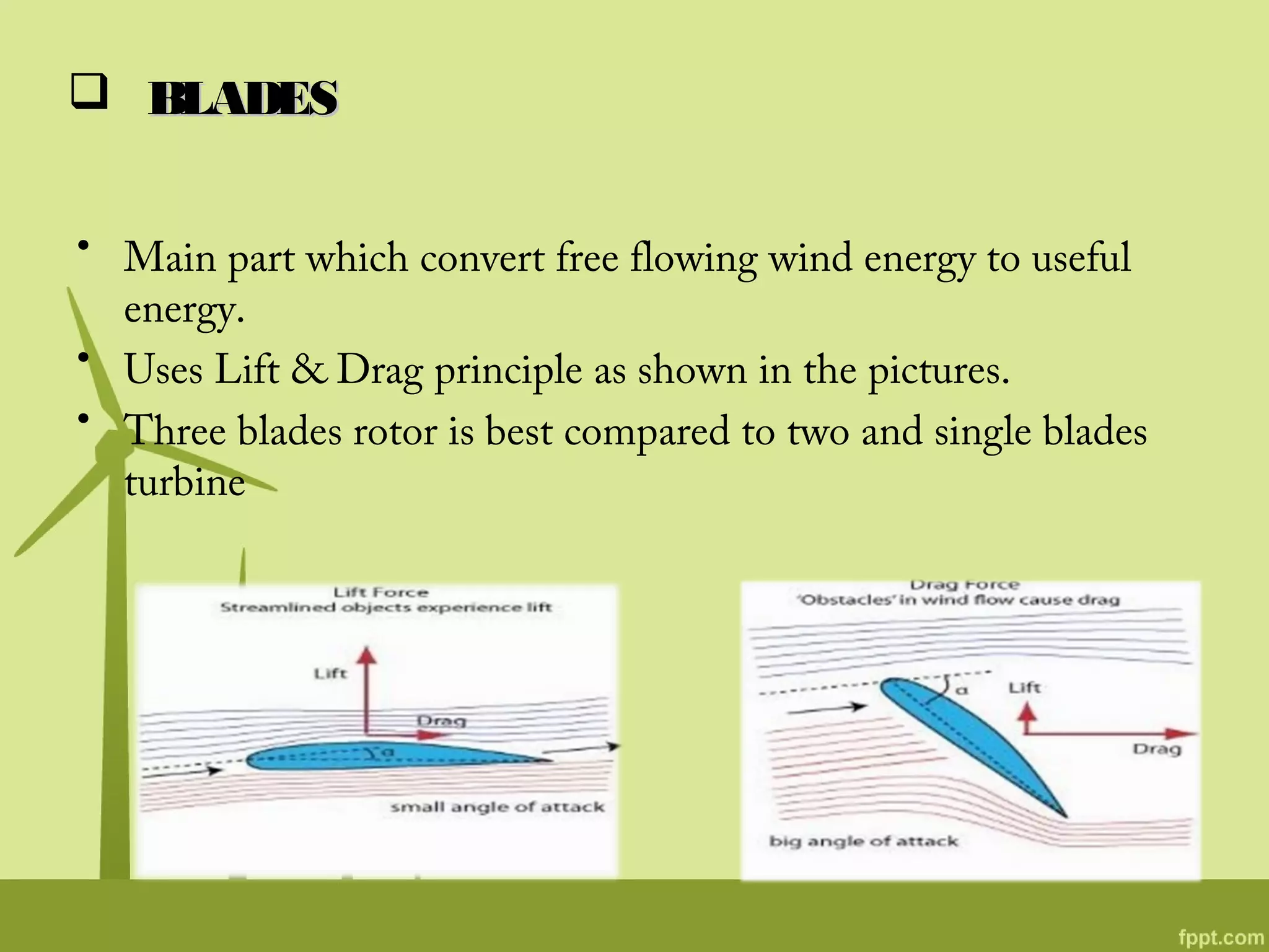 Ppt on horizontal axis wind mills by nayan | PPT