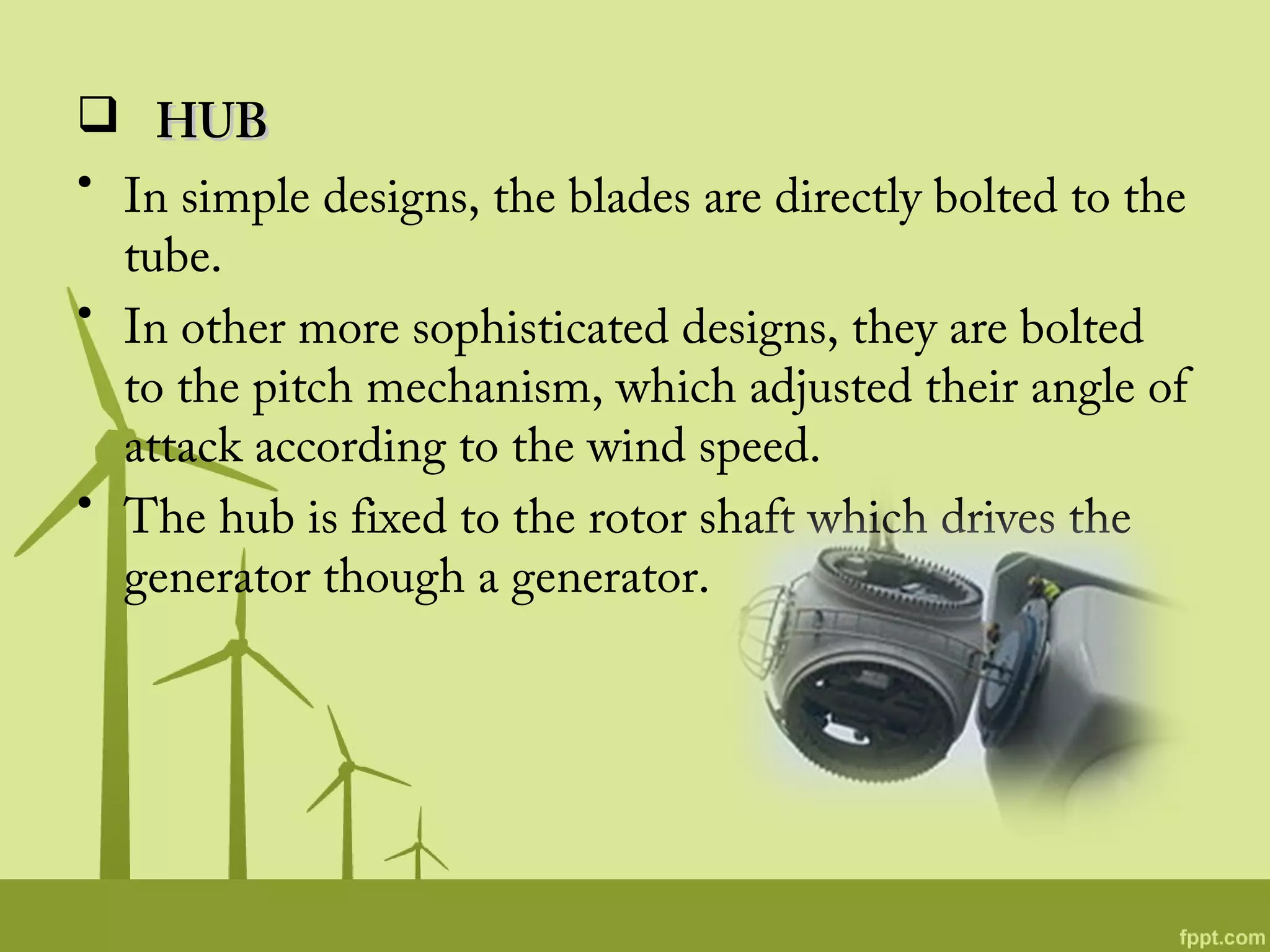 Ppt on horizontal axis wind mills by nayan | PPT