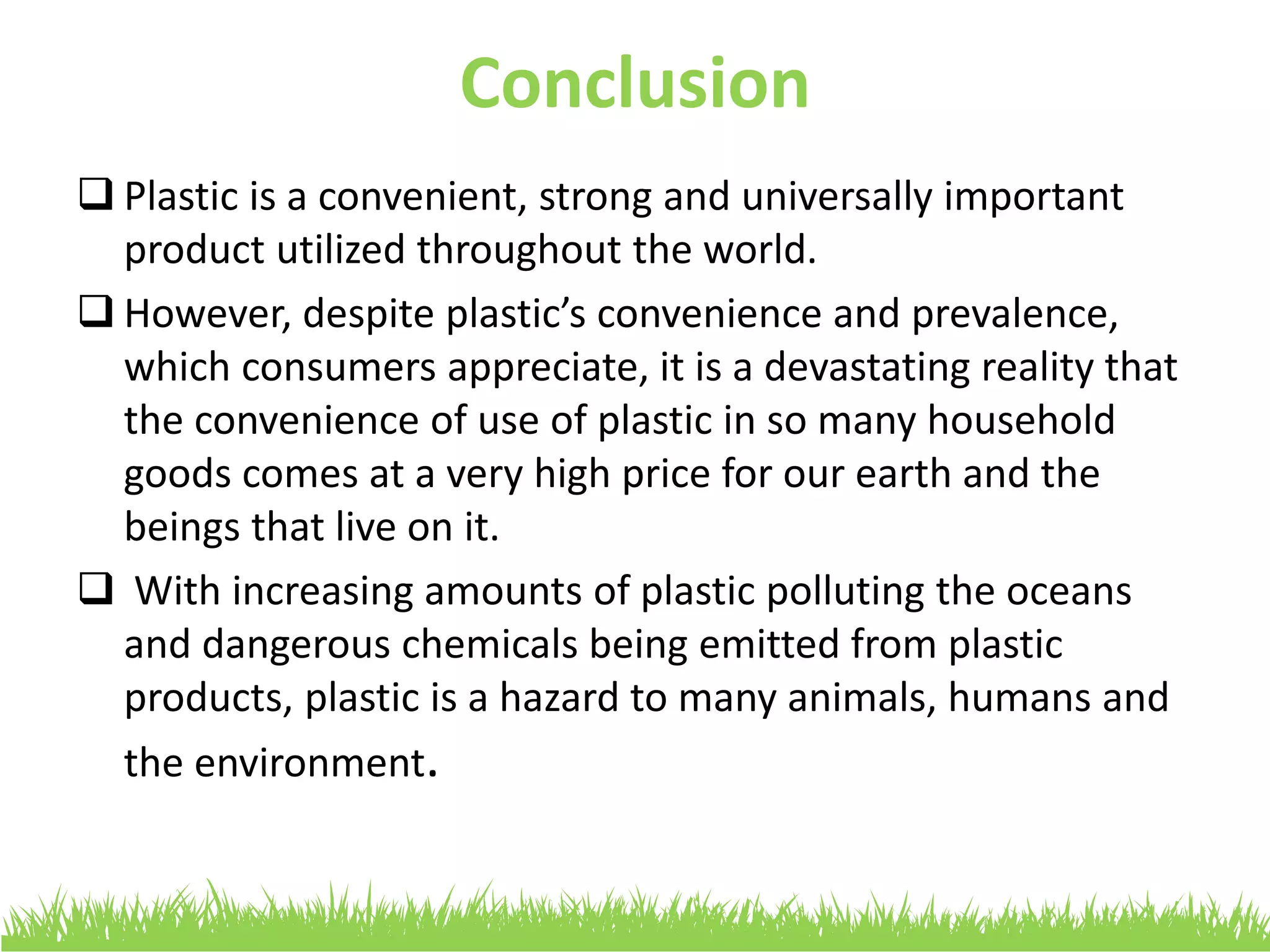 Ppt on household usage of plastic | PPT