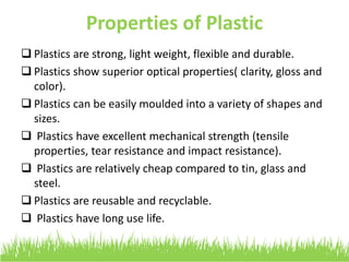Ppt on household usage of plastic | PPT