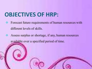 Ppt on human resurces planning | PPT