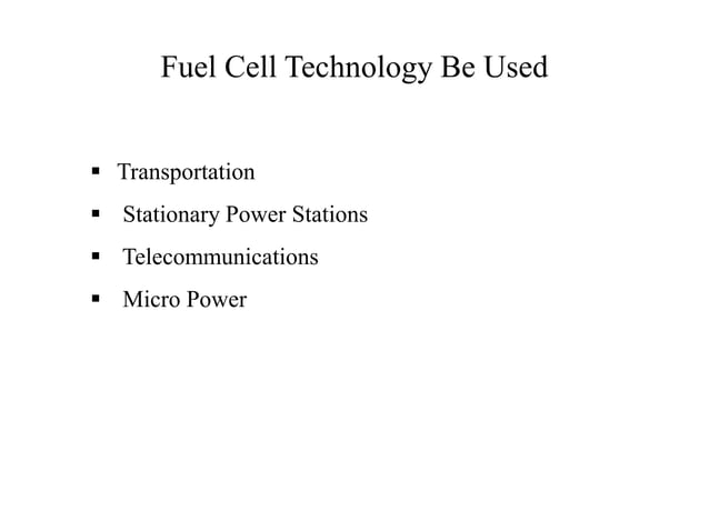 Ppt on hydrogen fuel cell | PPTX | Chemistry | Science
