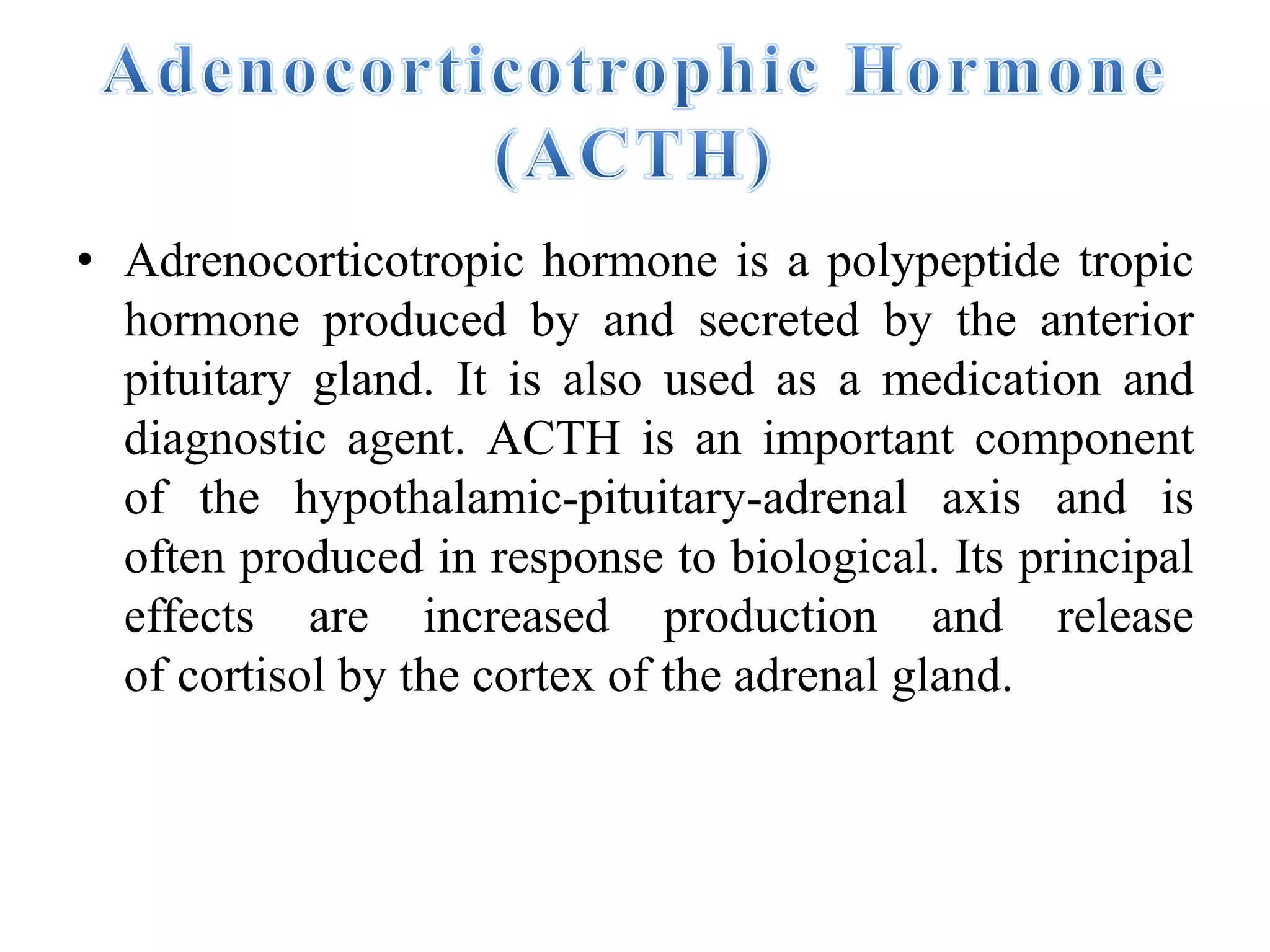 Ppt on hypothalamic & anterior pituitary hormones | PPTX