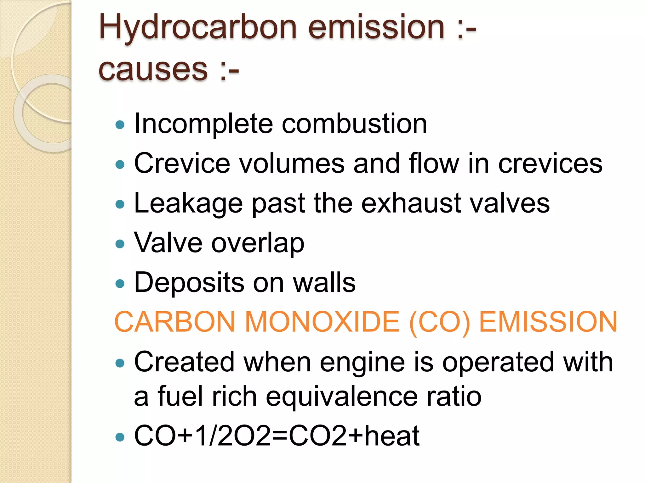 IC engines -emission and its control | PPTX