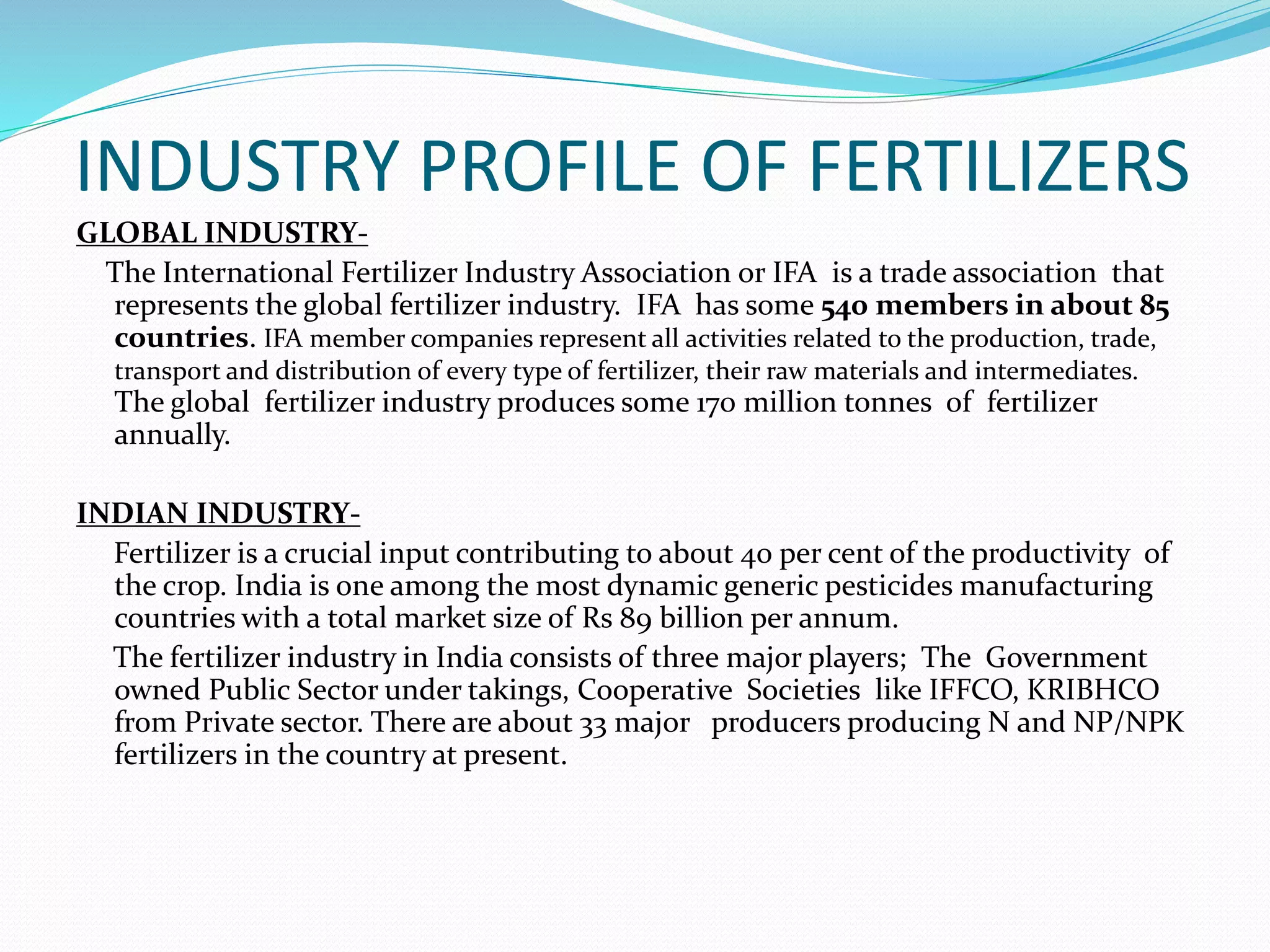Presentation on iffco | PPTX