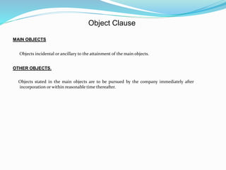 Ppt on incorporation of company as per new company act, 2013 (updated ...