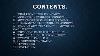 cashless economy | PPT