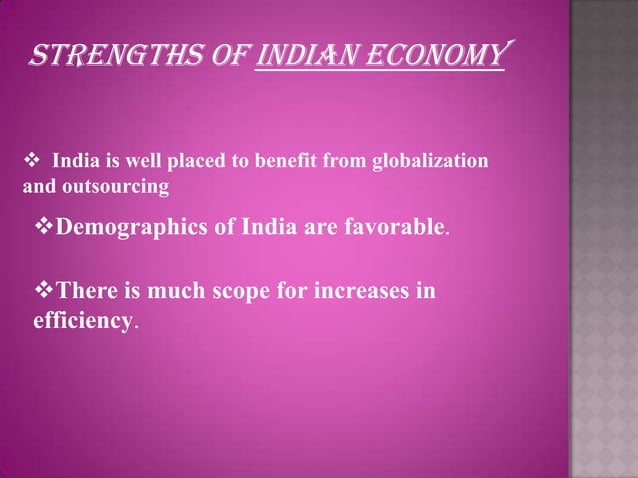 Ppt on indian economy | PPTX | Commodities | Economy