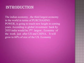 Ppt on indian economy | PPTX